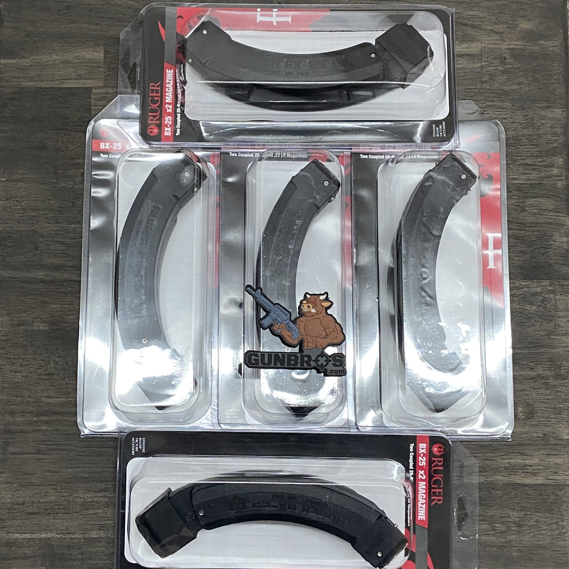 5pk Ruger 10/22 BX-25rd Coupled Magazine (50rds Total) - GUNTALK [10 ...