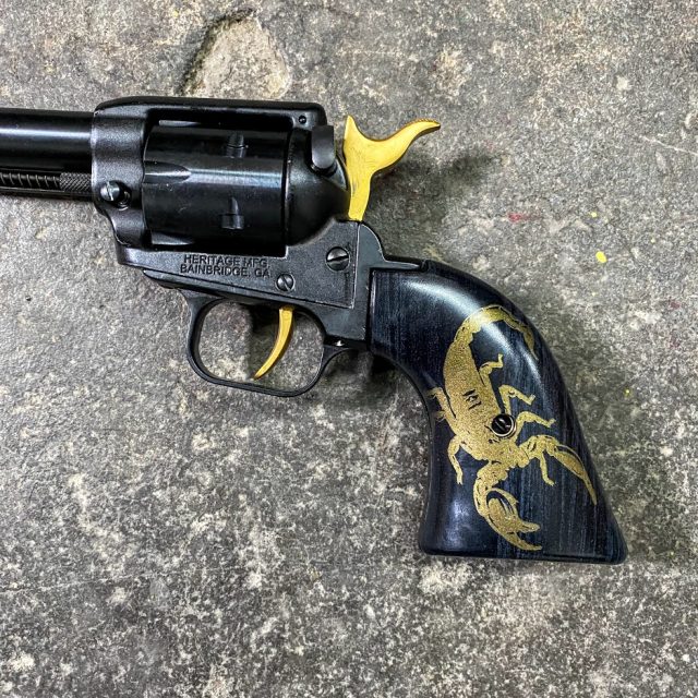 Heritage Rough Rider .22LR Scorpion Gold 16" - GUNTICKETS [10 SPOT ...