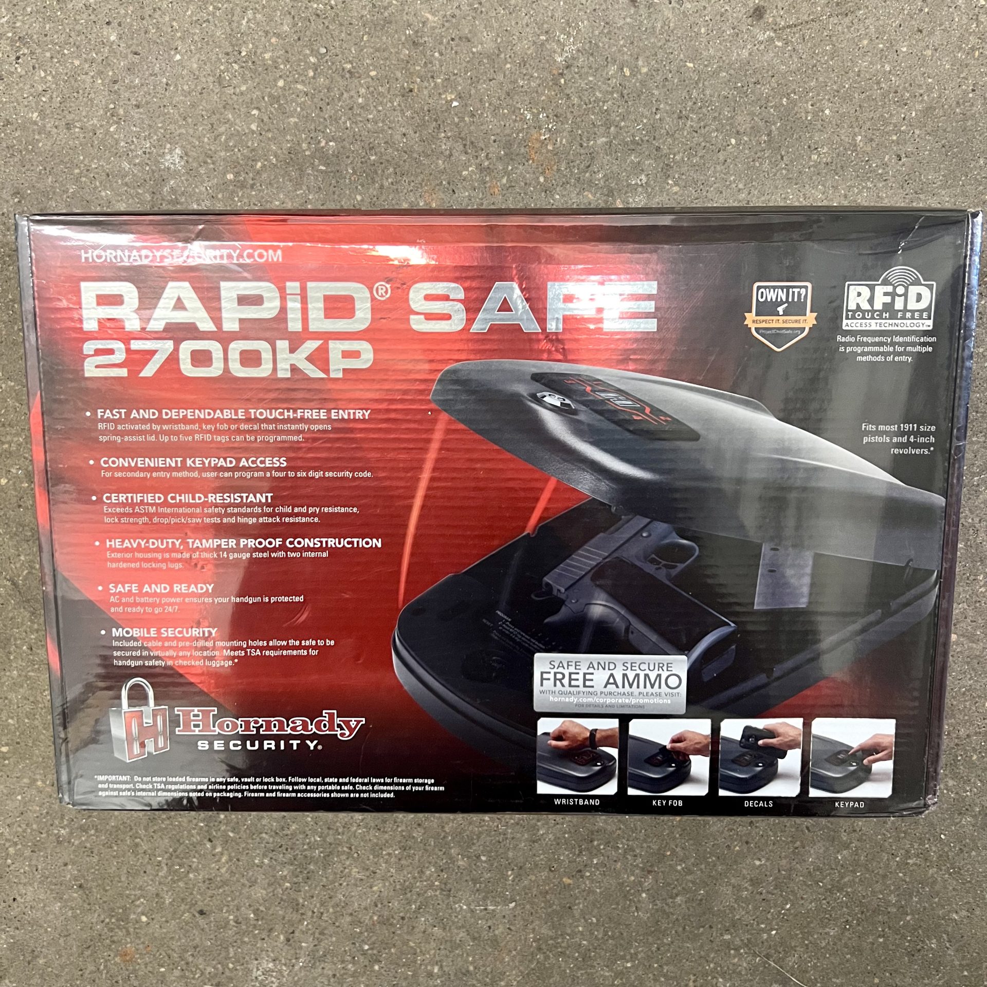 Hornady RAPiD Safe 2700KP w/ RFID - GUNTICKETS [10 SPOT] - GUNBROS