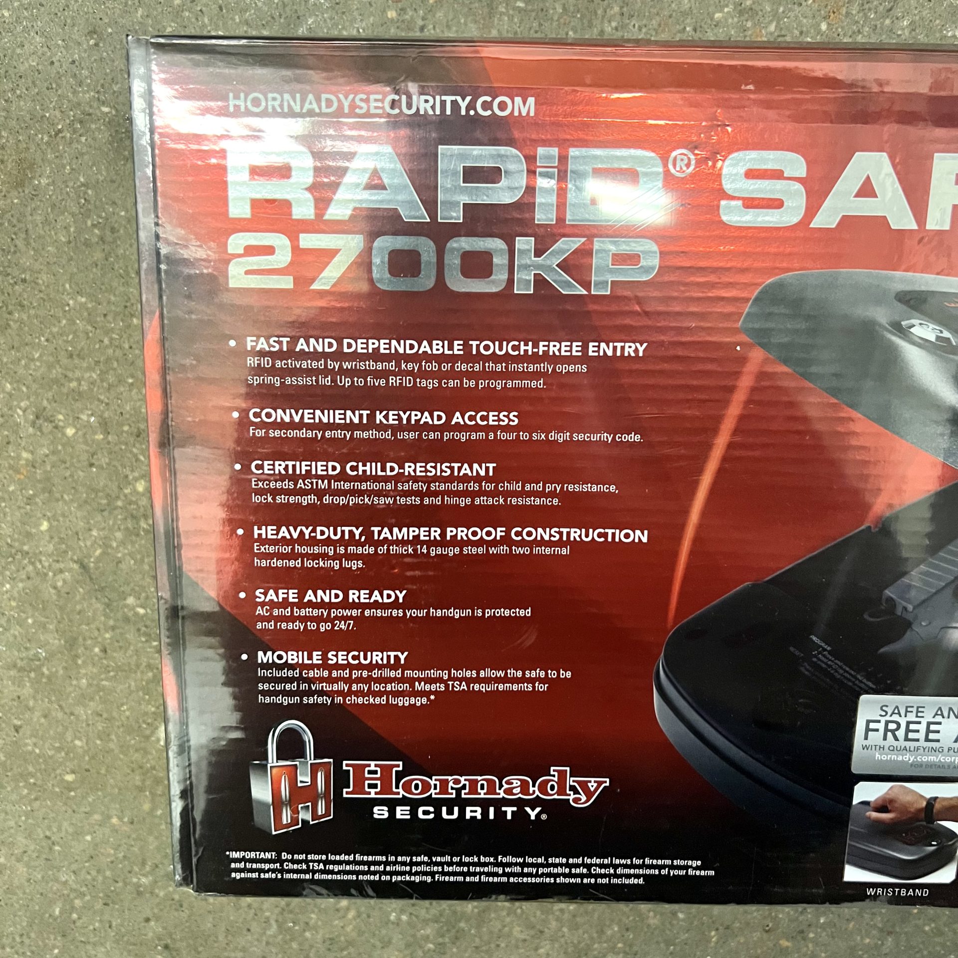 Hornady RAPiD Safe 2700KP w/ RFID - GUNTICKETS [10 SPOT] - GUNBROS