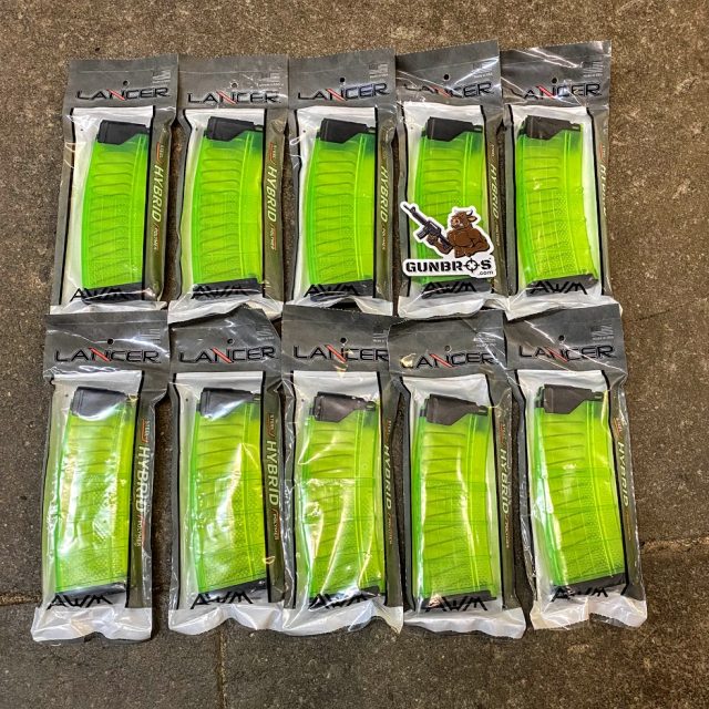 10pk Lancer L5 30rd AR15 Mags Alien Green - GUNTICKETS [10 SPOT] - GUNBROS