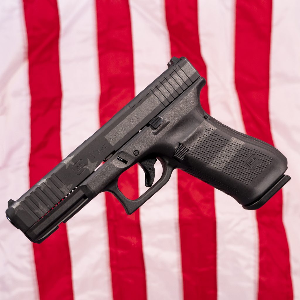 Glock 17 MOS 9mm Gen 5 Stealth American Flag - GUNTICKETS [20 SPOT ...