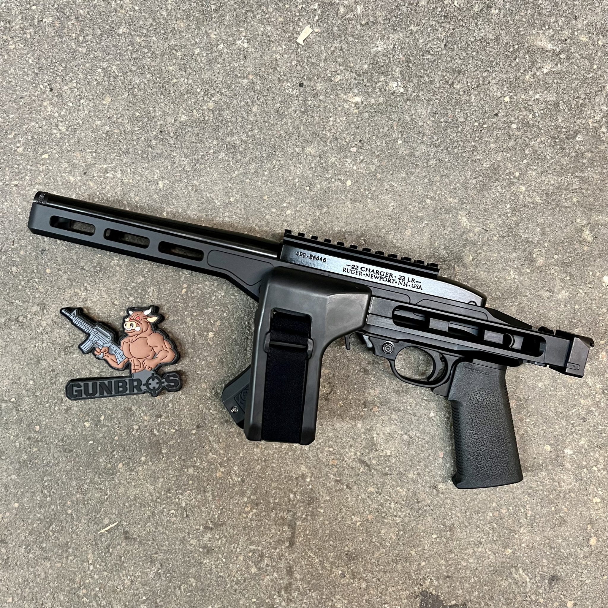 Ruger .22LR Charger w/ Enoch Industries Deep Six Chassis & SB Folding ...