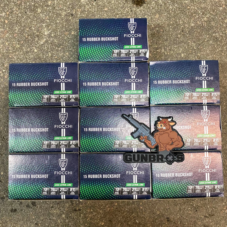 150rds Fiocchi 12ga Rubber Buck Shot 00 Buck - GUNTICKETS [10 SPOT ...