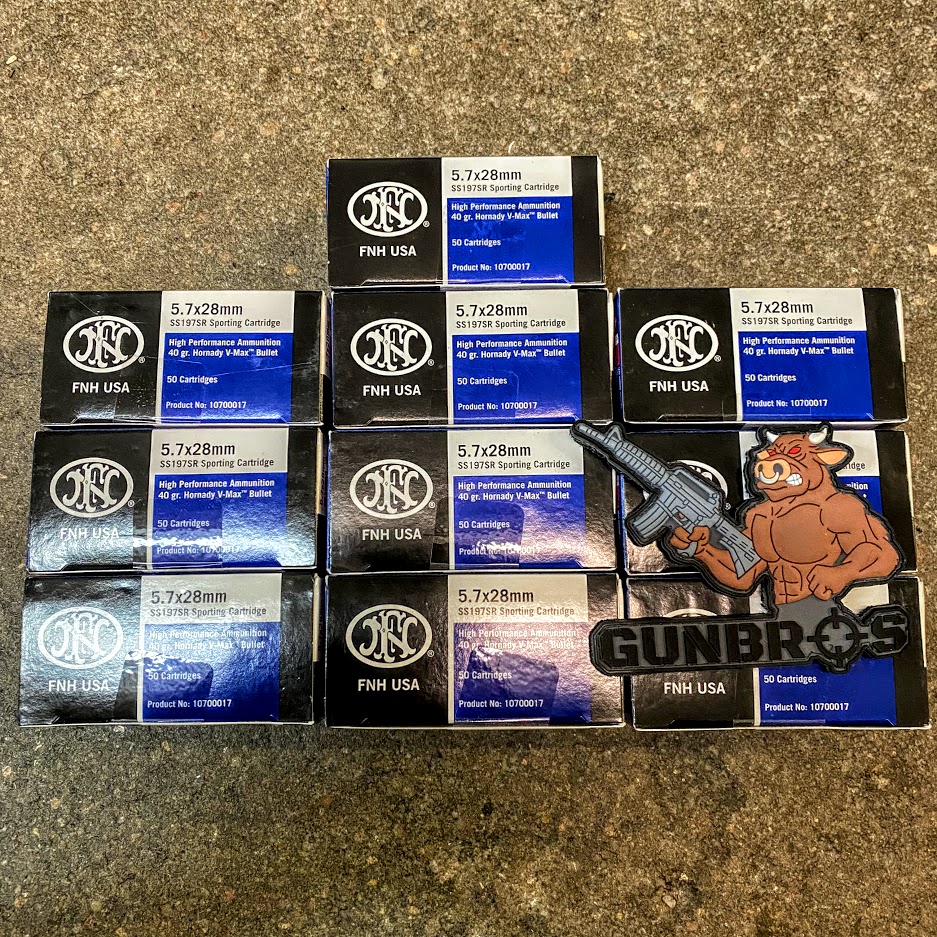 500rds FN 5.7x28mm SS197SR V-Max 40gr - GUNTICKETS [10 SPOT] - GUNBROS