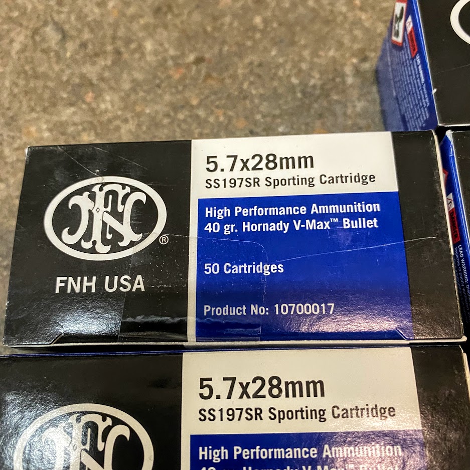 500rds FN 5.7x28mm SS197SR V-Max 40gr - GUNTICKETS [10 SPOT] - GUNBROS