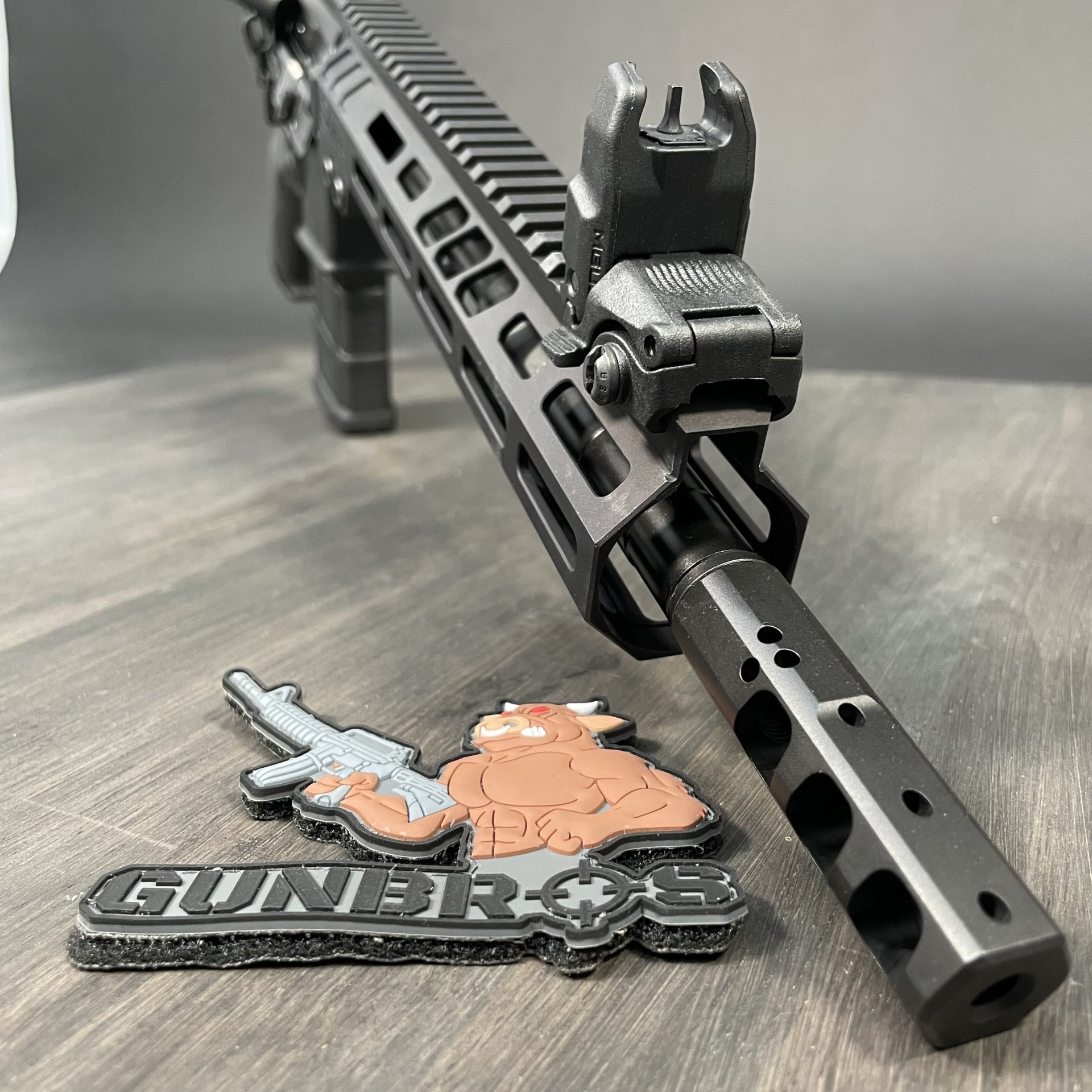 Armalite M-15 w/ Radian Raptor and MBUS Sights 5.56mm - GUNTICKETS [10 ...