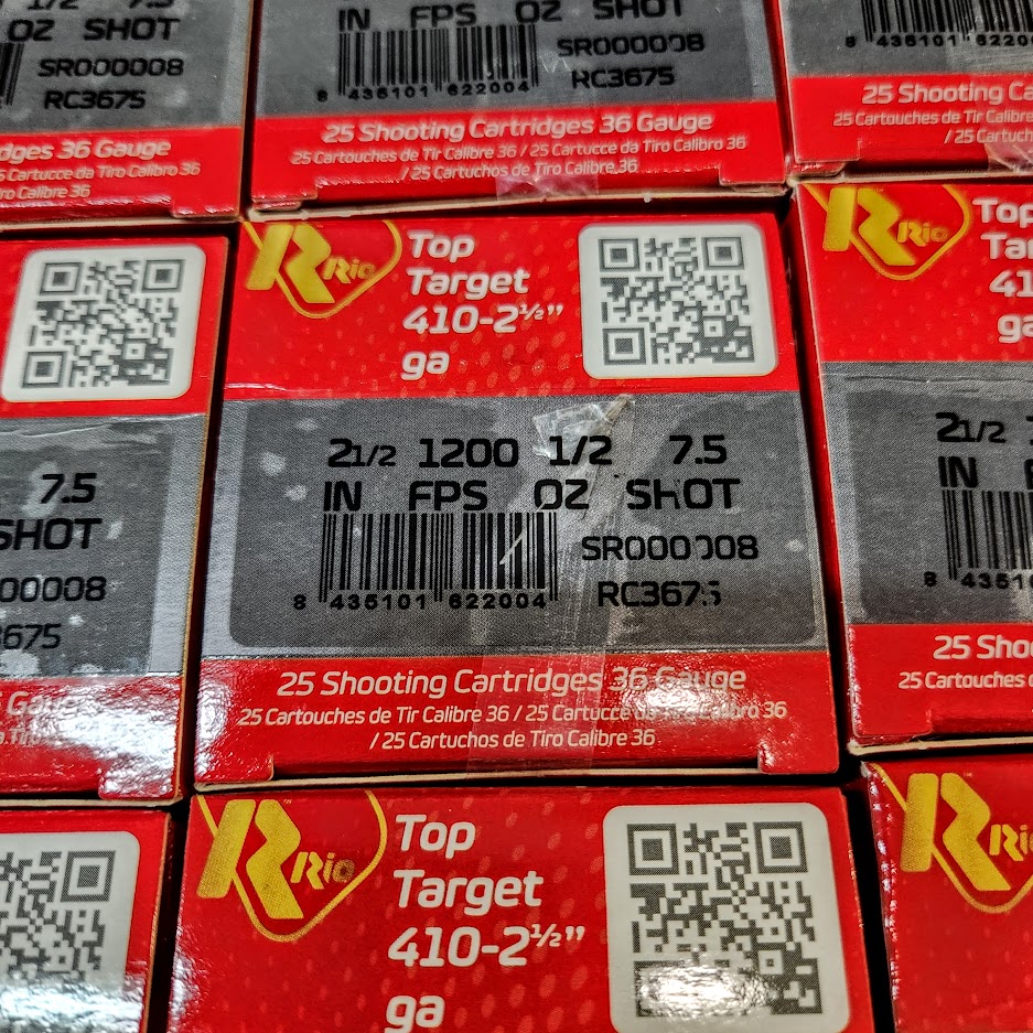 500rds Rio Top Target .410 2-1/2" #7.5 - GUNTICKETS [10 SPOT] - GUNBROS