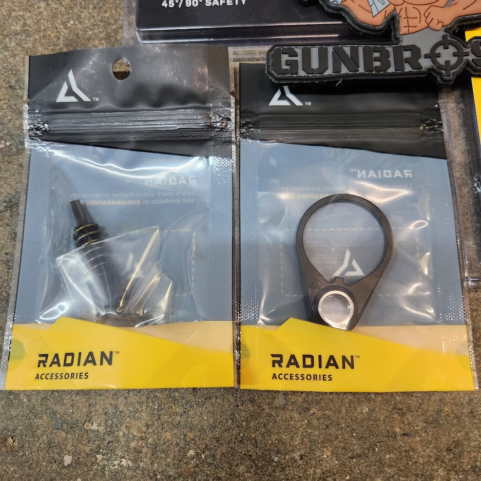 Radian AR15 Parts Bundle (Charging Handle, Safety Selector, End Plate ...