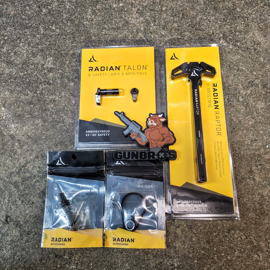 Radian AR15 Parts Bundle (Charging Handle, Safety Selector, End Plate ...