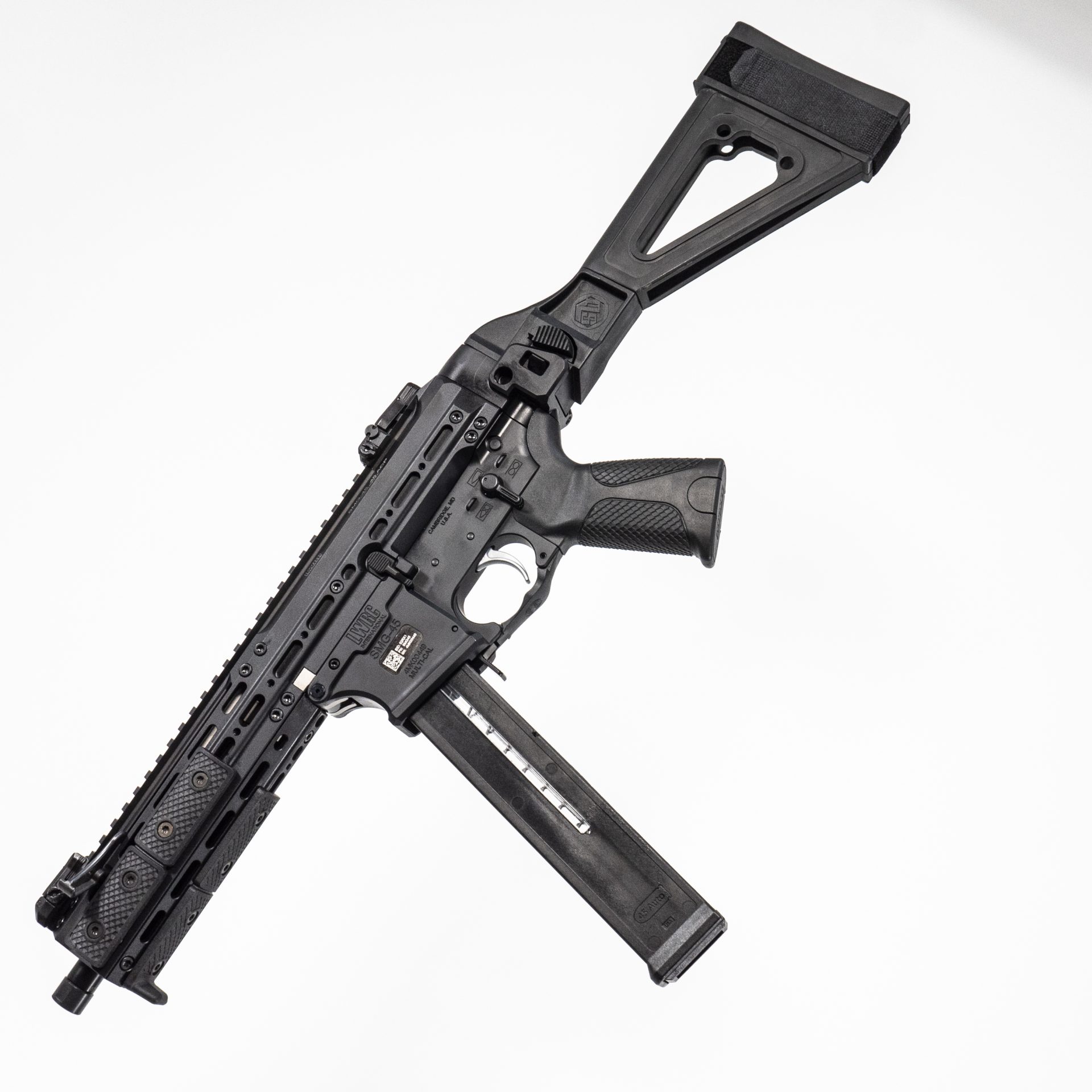 LWRC SMG-45 .45 ACP w/ SB Folding Brace - GUNTICKETS [100 SPOT] - GUNBROS