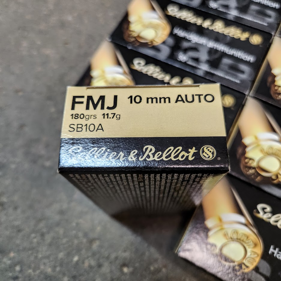 1000rds Sellier & Bellot 10mm 180gr FMJ - GUNTICKETS [10 SPOT] - GUNBROS