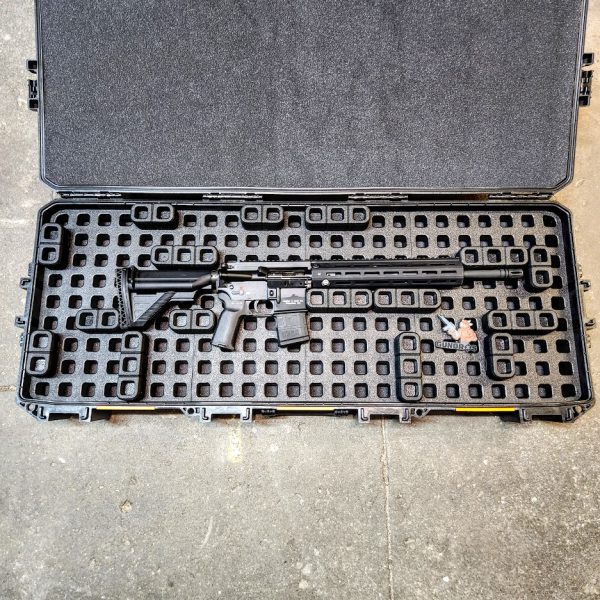 Pelican Vault V730 Rolling Rifle Case w/ Magpul DAKA Grid Organizer ...