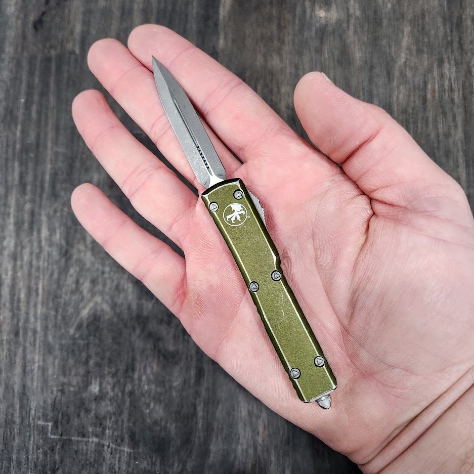 Microtech UTX-70 Distressed ODG OTF Knife - GUNTICKETS [10 SPOT] - GUNBROS