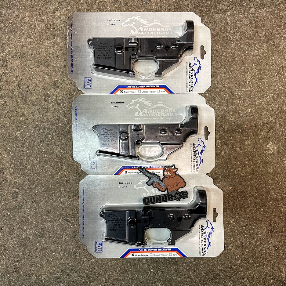 3 Pack Anderson AR15 Stripped Lower Receivers - GUNTICKETS [10 SPOT ...