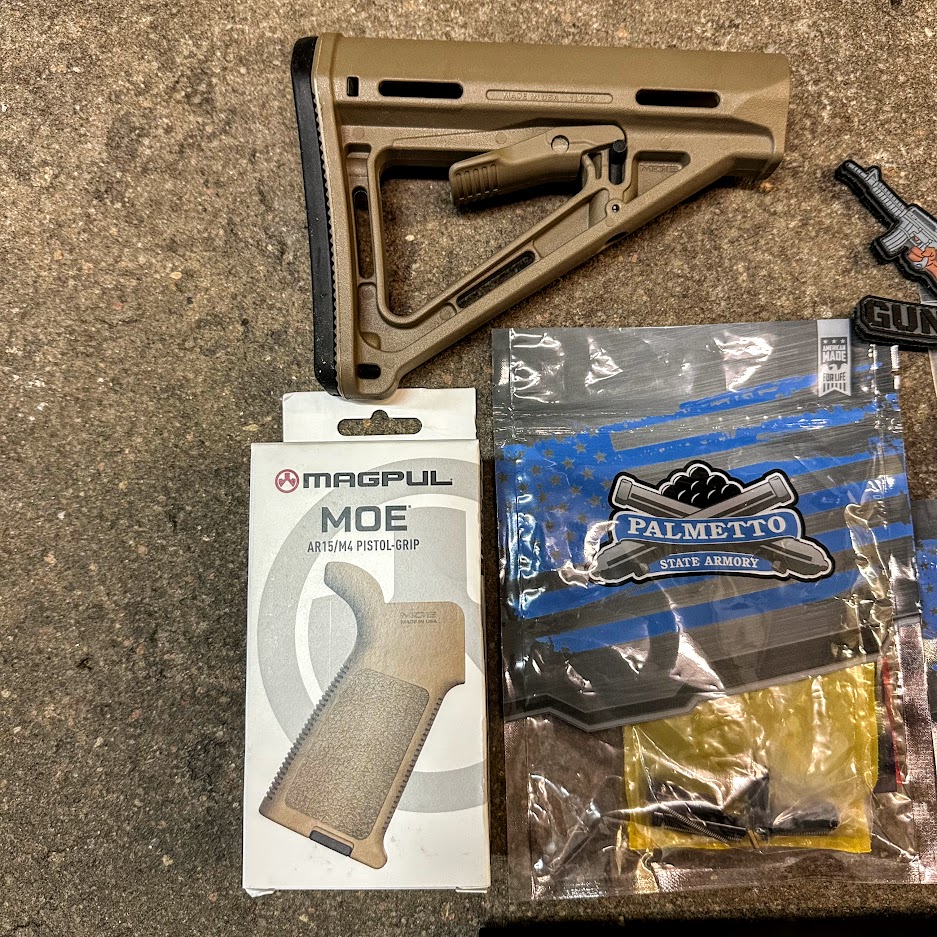 Palmetto State Armory Magpul MOE FDE Lower Build Kit AR15 - GUNTICKETS ...