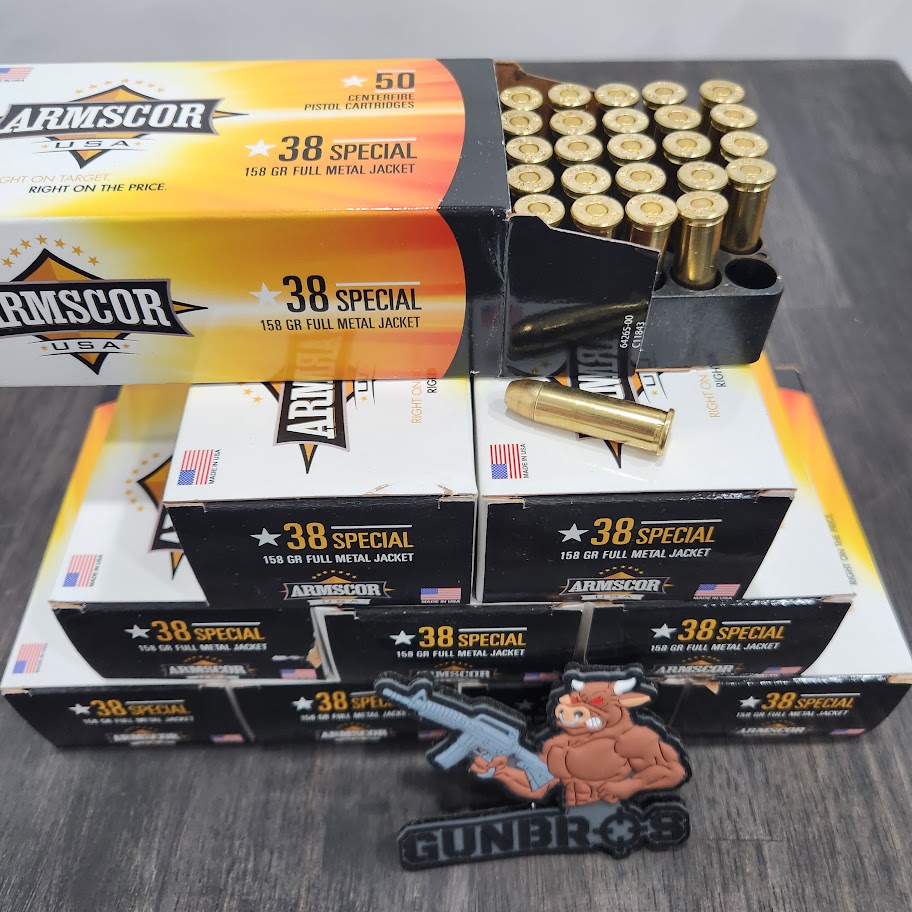 500rds Armscor .38 Special FMJ - GUNTICKETS [10 SPOT] - GUNBROS
