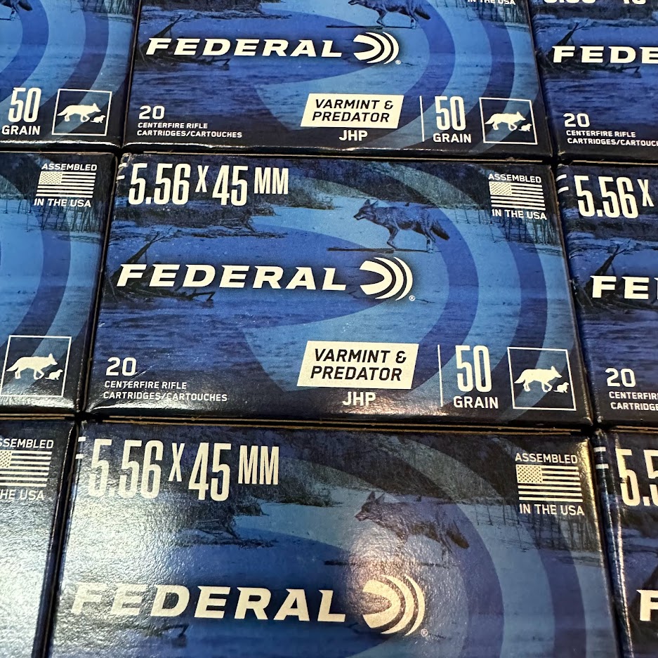 500rds Federal 5.56x45mm 50gr JHP - GUNTICKETS [10 SPOT] - GUNBROS