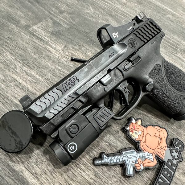 Smith & Wesson M&P9 M2.0 9mm Compact w/ Crimson Trace Red Dot & Light ...