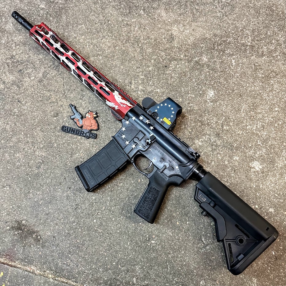 Custom Matching Betsy Ross Ruger AR-556 w/ Eotech XPS 2-0 - GUNTICKETS ...