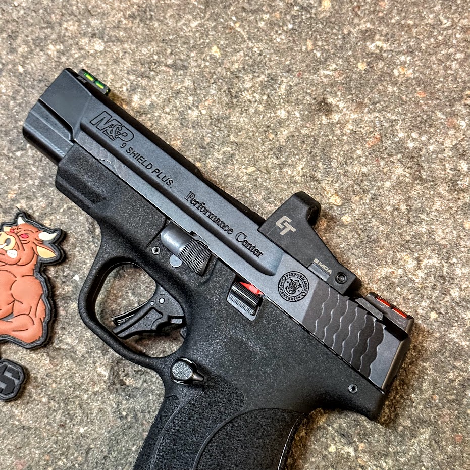 Smith & Wesson M&P 9mm Shield Plus w/ Crimson Trace Red Dot ...