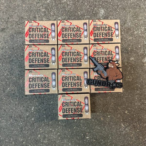 200rds Hornady Critical Defense .410 2-1/2 " (FTX Slug & 2 Round Balls ...