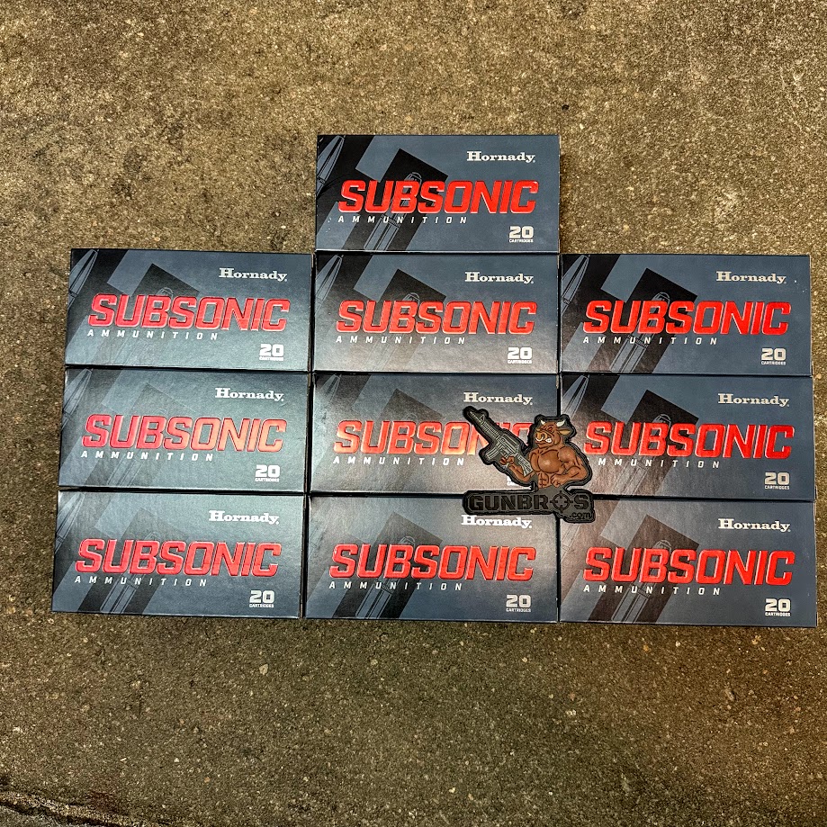 200rds Hornady Subsonic .45-70 410gr Sub-X - GUNTICKETS [10 SPOT] - GUNBROS