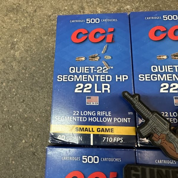 2000rds CCI Quiet-22 Segmented HP .22LR - GUNTICKETS [10 SPOT] - GUNBROS