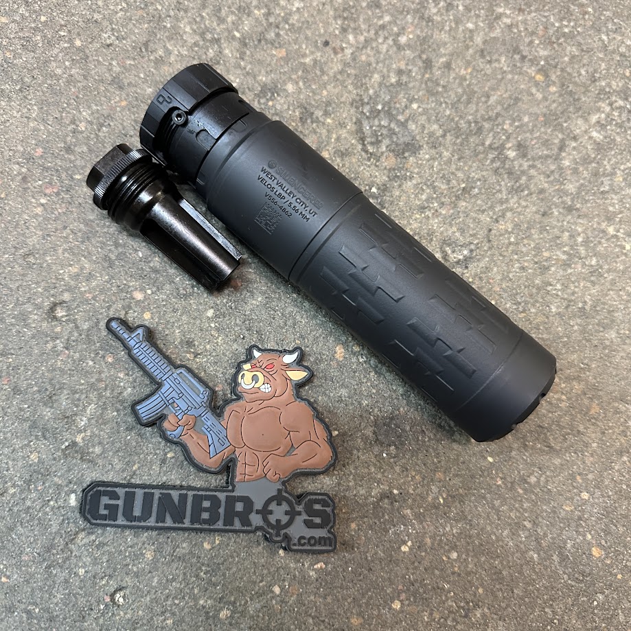 SilencerCO Velos LBP 5.56mm Suppressor w/ ASR QD Muzzle Device ...