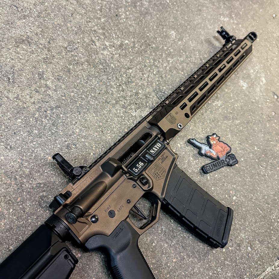 Diamondback DB15 Midnight Bronze AR15 5.56mm w/ MBUS PRO & Single Stage ...