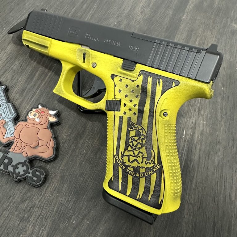Glock 19 MOS 9mm Gadsden Flag Cerakote - GUNTICKETS [10 SPOT] - GUNBROS