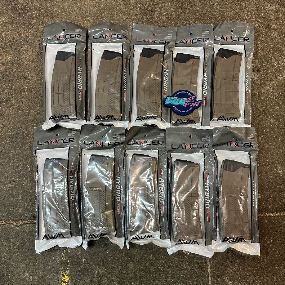 10 Pack Lancer L5 AR15 Magazines FDE - GUNTICKETS [10 SPOT] - GUNBROS