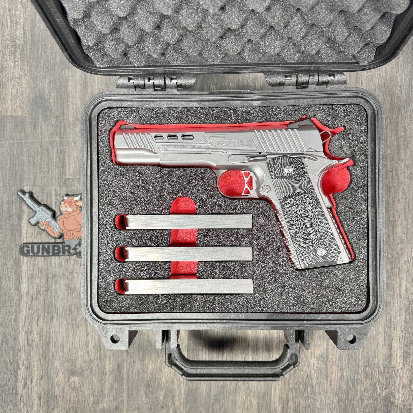 Diamondback DB1911 .45 ACP Stainless w/ Pelican 1200 Case - GUNTICKETS ...