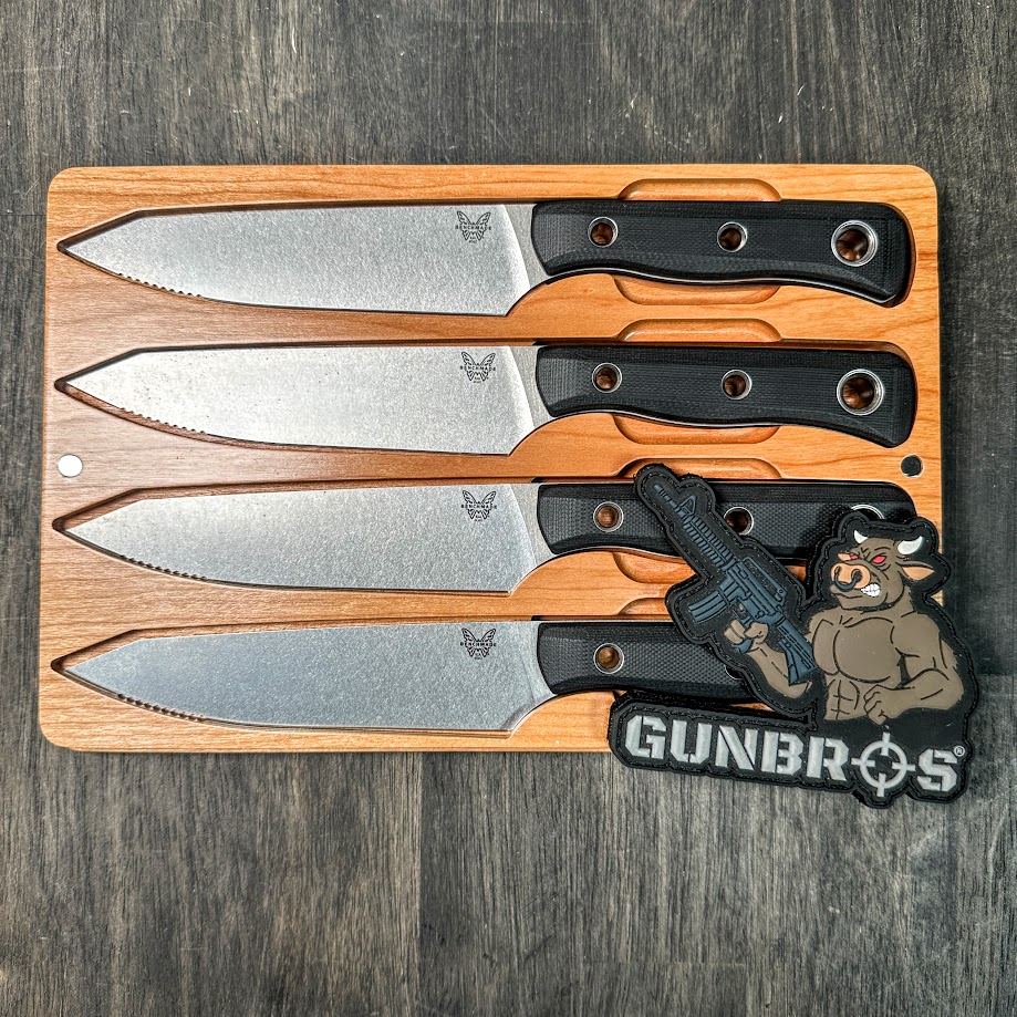 Benchmade Custom Table 4 Piece Knife Set - GUNTICKETS [10 SPOT] - GUNBROS