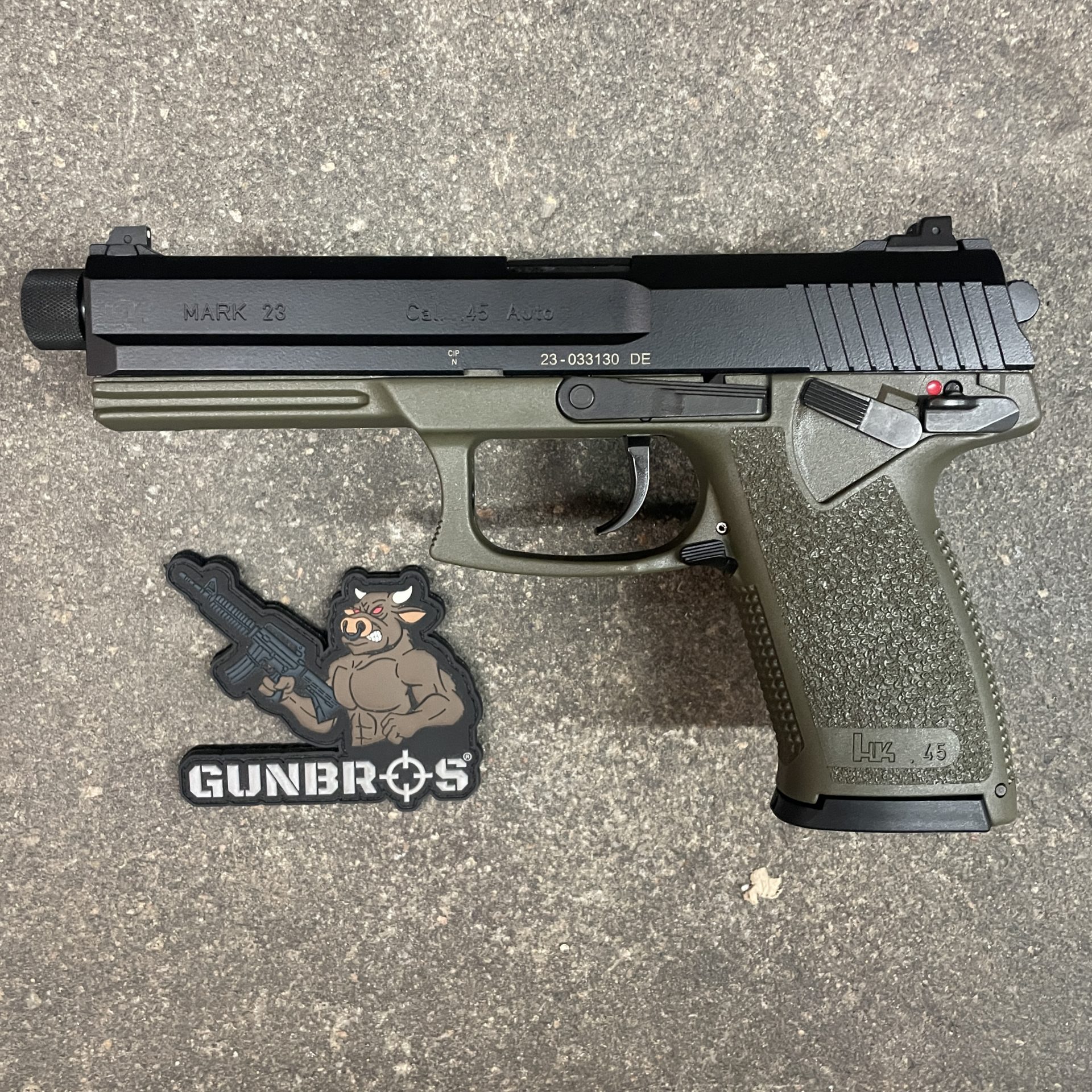 Heckler & Koch Mark 23 .45 ACP ODG - GUNTICKETS [100 SPOT] - GUNBROS