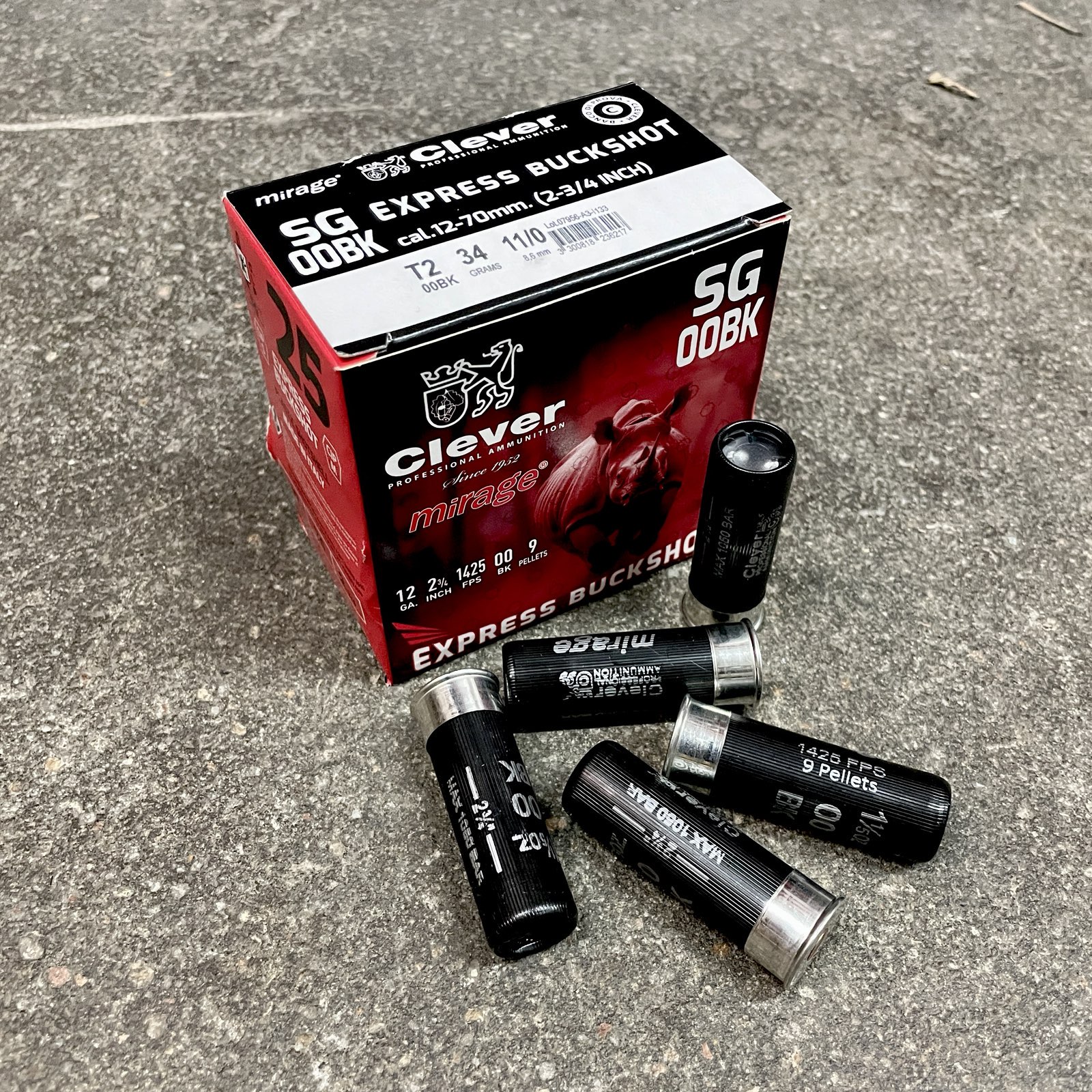 250rds Clever 12GA 00 Buckshot - GUNTICKETS [10 SPOT] - GUNBROS