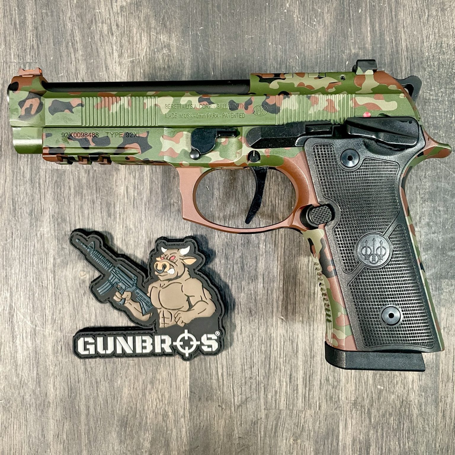 Beretta 92XI SAO 9mm Flecktarn Camo - GUNTICKETS [20 SPOT] - GUNBROS