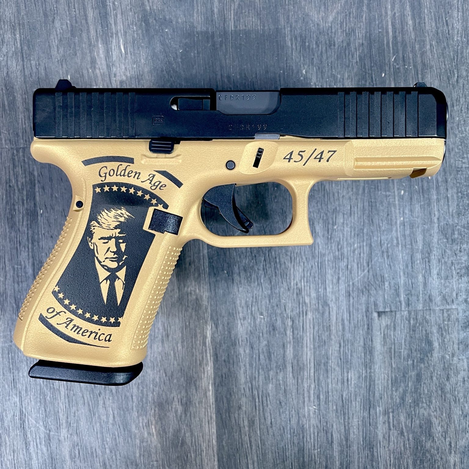 Glock 19 Gen 5 Trump Golden Age 9mm - GUNTICKETS [20 SPOT] - GUNBROS