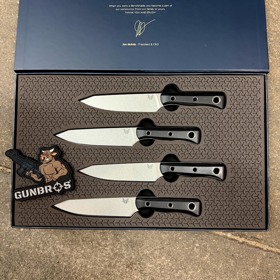 Benchmade Custom Table 4 Piece Kitchen Knife Set (Partially Serrated ...