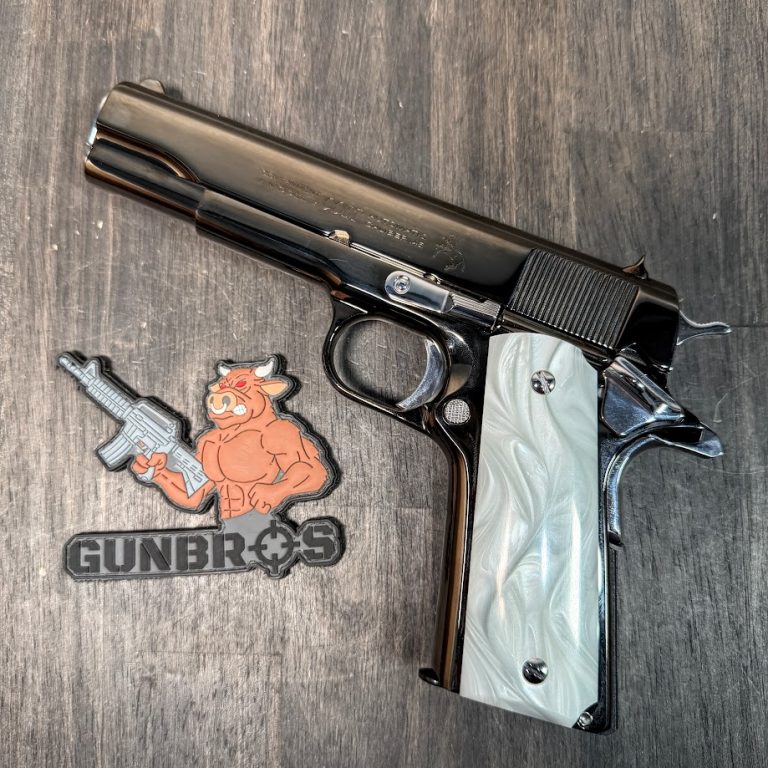 Black Chrome Plated Colt 1911 .45ACP Series 70 - GUNTICKETS [150 SPOT ...