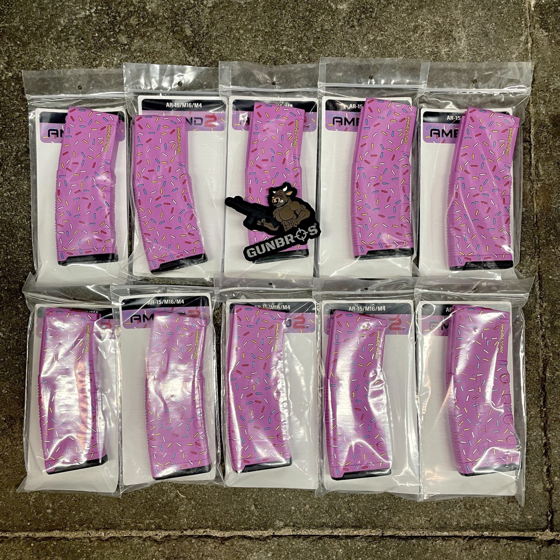 10pk Amend2 AR15 30rd Mags "Sprinkle" - GUNTICKETS [10 SPOT] - GUNBROS