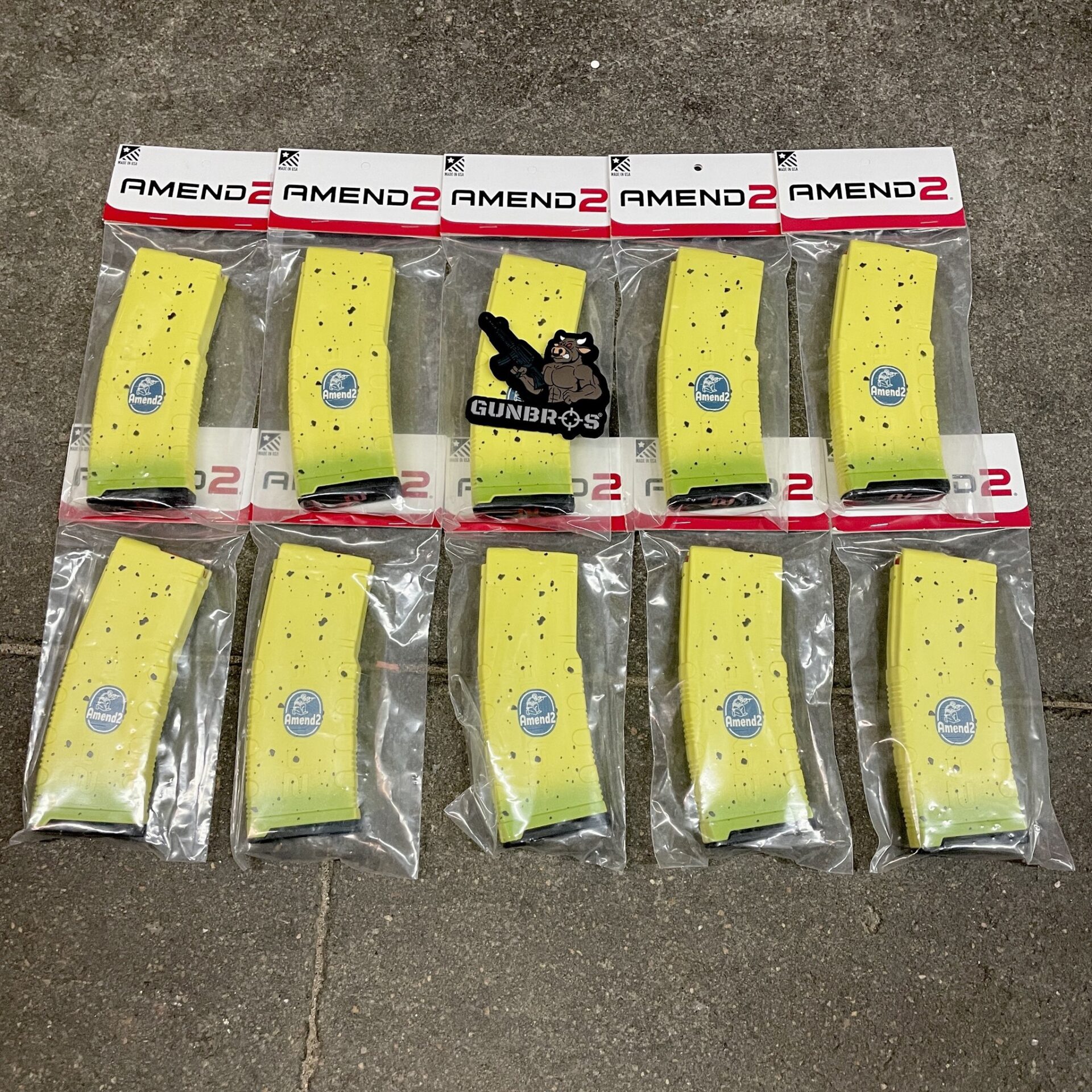 10pk Amend2 AR15 30rd Mags "Banana" - GUNTICKETS [10 SPOT] - GUNBROS