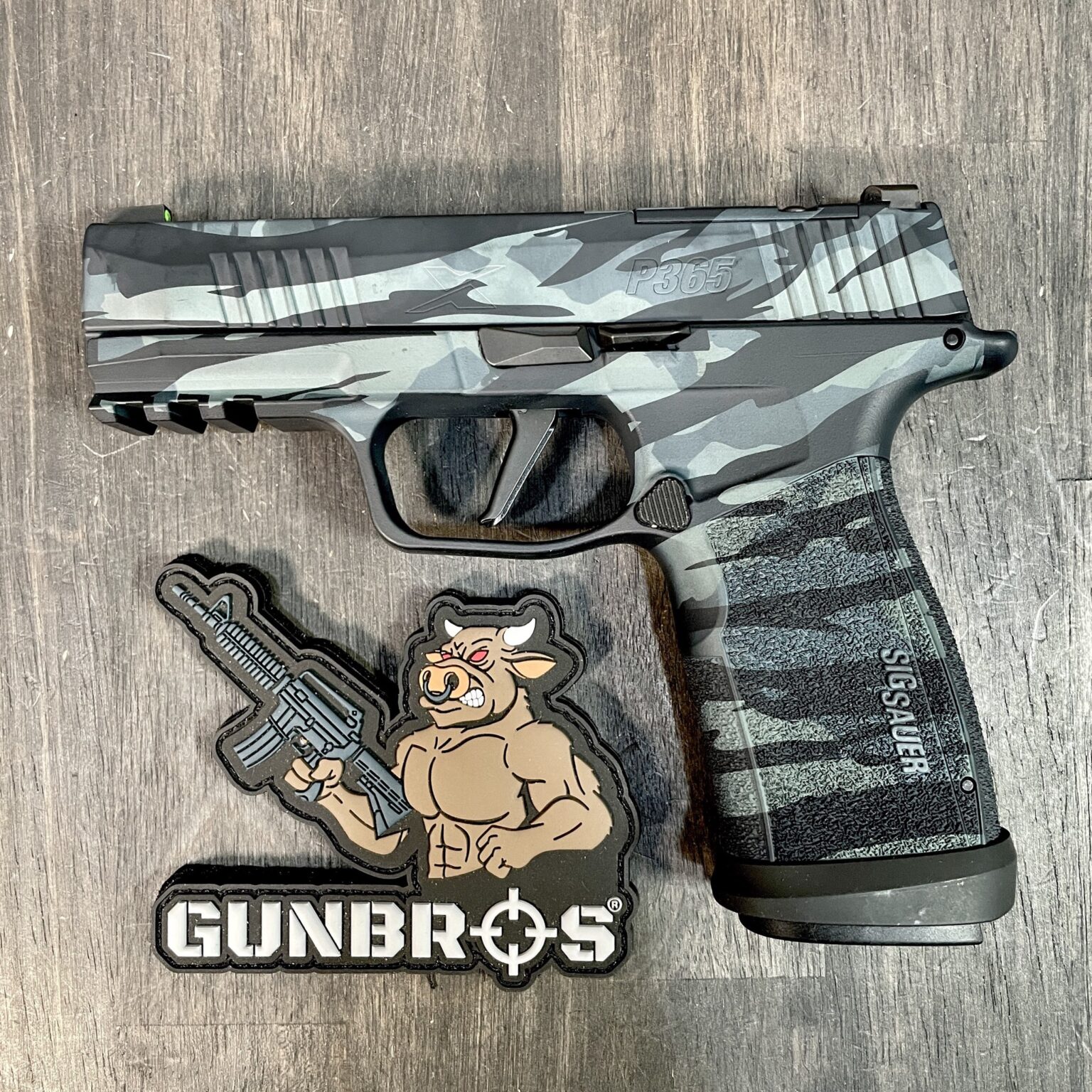 Sig Sauer P365 XMacro TACOPS Blue Multicam 9mm - GUNTICKETS [20 SPOT ...
