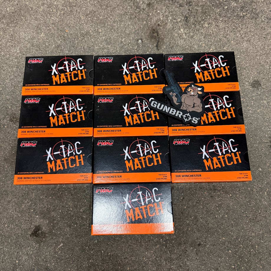 200rds PMC X-Tac Match .308 168gr Sierra OTM - GUNTICKETS [10 SPOT ...